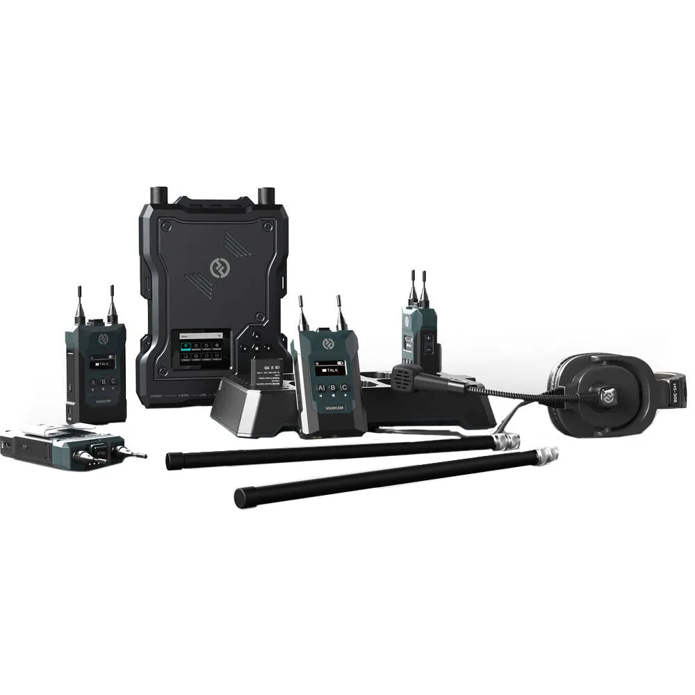 Hollyland Solidcom M1 Full-Duplex Wireless Intercom Solution (4 Beltpa